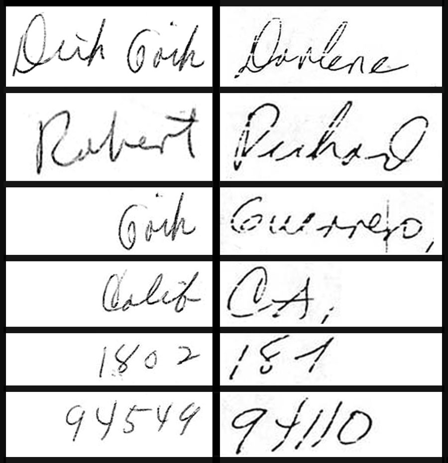 Zodiac killer handwriting - JessicaGMendoza.com